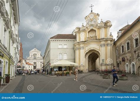 Holy Trinity Church And Basilian Gate In Vilnius Editorial Photography
