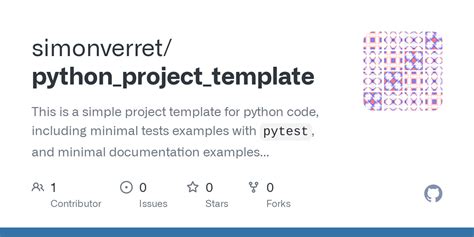 Github Simonverret Python Project Template This Is A Simple Project Template For Python Code