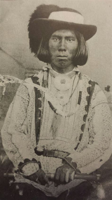 A Creek Muscogee Indian Warrior During The Civil War In Indian