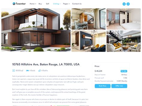 Towntor React Js Real Estate Landing Template