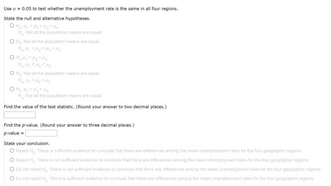 Solved Unemployment Data Begin{tabular}{ C C C C C } Hline