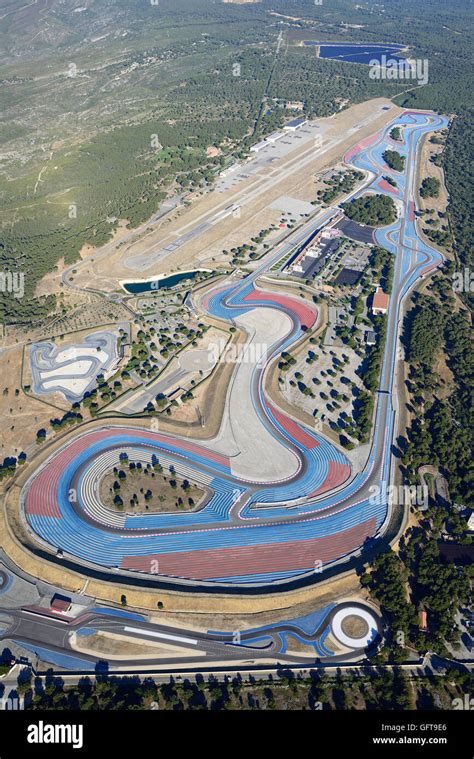 Aerial View Le Castellet Race Track Aka Paul Ricard Race Track With