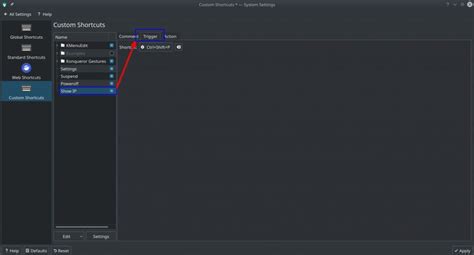 displaying local global ip using shortcut key for kde trend oceans