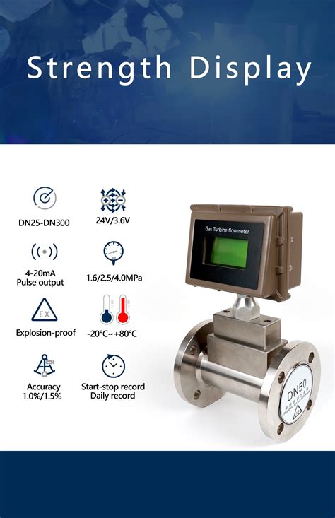 Gas Turbine Flow Meter With Rs485 Communicate Lpg Gas Flow Stainless