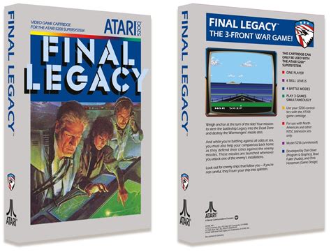 Final Legacy Box For The Atari 5200 Game Etsy