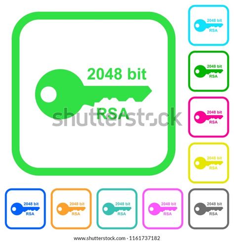 2048 bit rsa encryption vivid colored stock vector royalty free