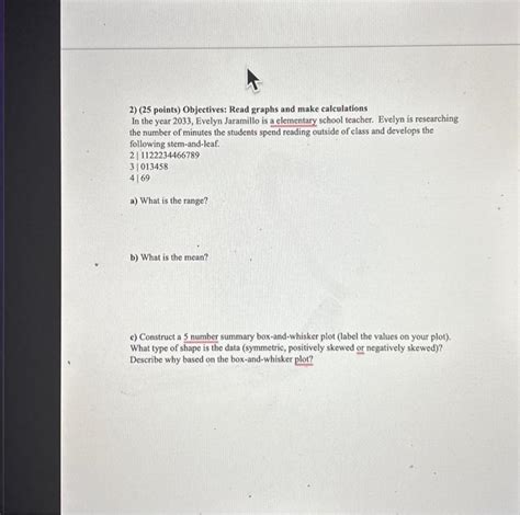 Solved 2 25 Points Objectives Read Graphs And Make