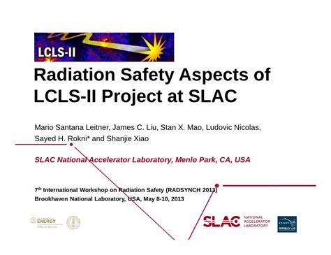 PDF Radiation Safety Aspects Of LCLS II Project At SLACRadiation Safety Aspects Of LCLS II