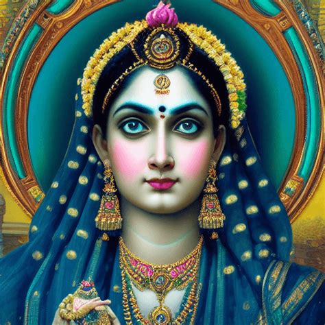 Goddess Laxmi Face Graphic Creative Fabrica