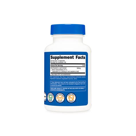 Nutricost Red Raspberry Leaf Extract Capsules