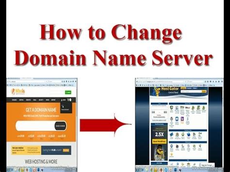 How To Change Domain Name Server Whois Com To Hostgator Com YouTube