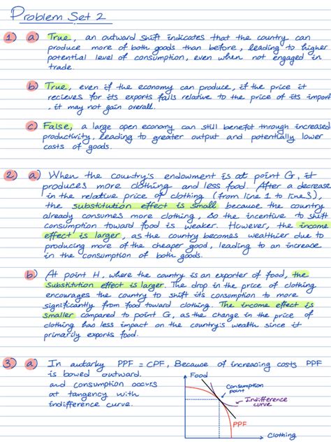 pset 2 international trade pdf microeconomics economics