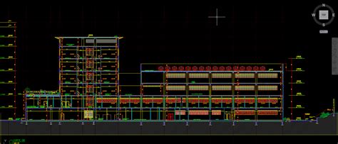 Cross Section Of The Factory Design In Autocad 2d Drawing Cad File Dwg File