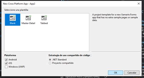 C Blank Solution While Creating Xamarin Forms Project On VS How To Add Xamarin Forms