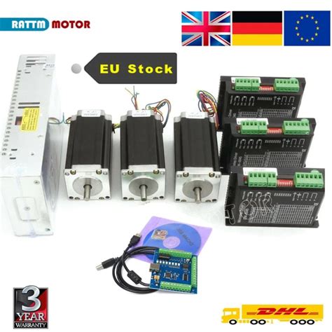 Axis Nema Stepper Motor Driver Controller Cnc Kit FOR SALE PicClick UK