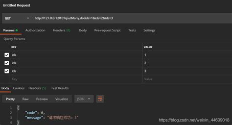 Postman调用get请求传参数组postman中get请求怎么传数组 Csdn博客
