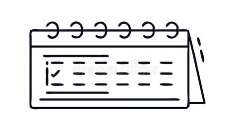 Calendar With Checkboxes Planning And Task Management Vector Design Generative Ai Stock Vector