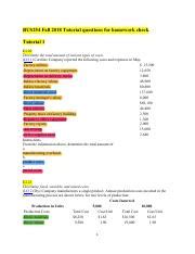 BUS 254 TUTORIAL QUESTIONS Pdf BUS254 Fall 2018 Tutorial Questions For Homework Check Tutorial