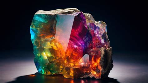 Mesmerizing Depiction Of Majestic Fluorite Crystal Stock Illustration