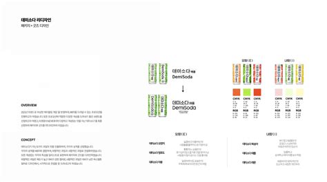 데미소다 리브랜딩 브랜드 디자인·가이드 포트폴리오 크몽