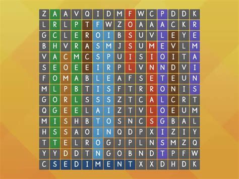 Week 14 Sci Year 3 Fossilisation Wordsearch