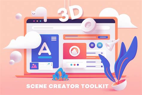 3d Toolkit Ui Elements Scene Creator Masterbundles