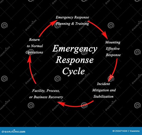 Emergency Response Cycle Stock Illustration Illustration Of Return 255471434