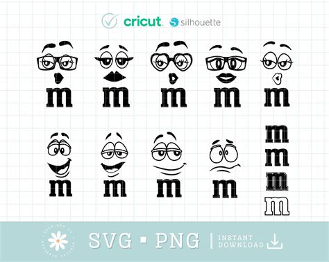 Printable M M Faces Svg Free Free Printable