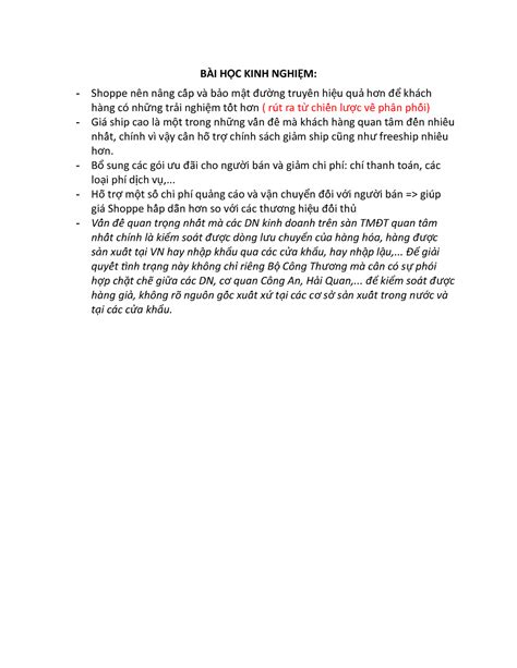 B I H C Kinh Nghi M Th Ng M I B I H C Kinh Nghi M Shoppe N N N Ng C P V B O M T