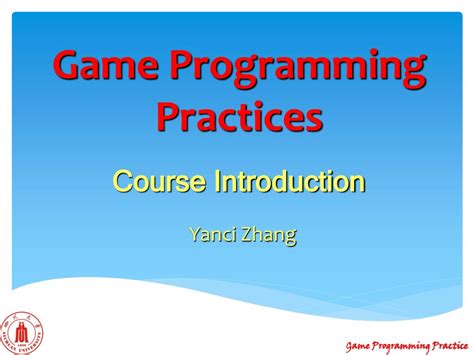 Ppt Game Programming Practices Course Introduction Powerpoint Presentation Id6886861
