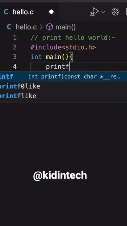 How To Print Hello World In C Language Shorts Coding Programming Clanguage Youtube