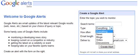 Google Web Alerts No Longer Available