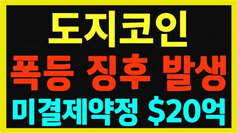 도지코인 고래 폭풍 매집 대기중 Youtube