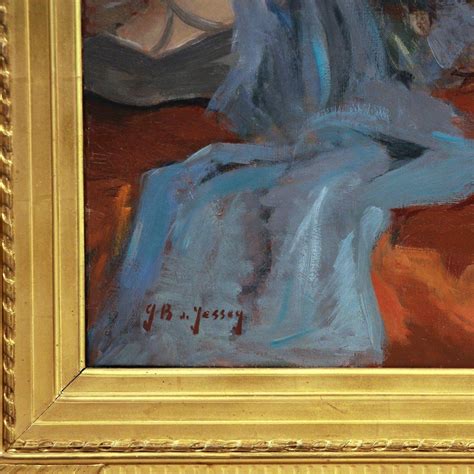 Guy De Jessey Beautiful Cabaret Dancer Nude Oil On Canvas By Guy De