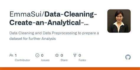 GitHub EmmaSui Data Cleaning Create An Analytical Dataset Data Cleaning And Data