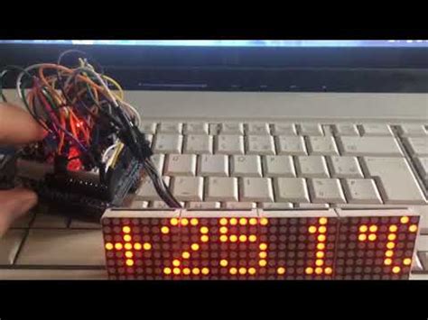 Arduino TehNiq Matrix Mini Clock With Alarm Thermometer And Hygrometer