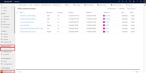 dynamics 365 marketing create customer journey