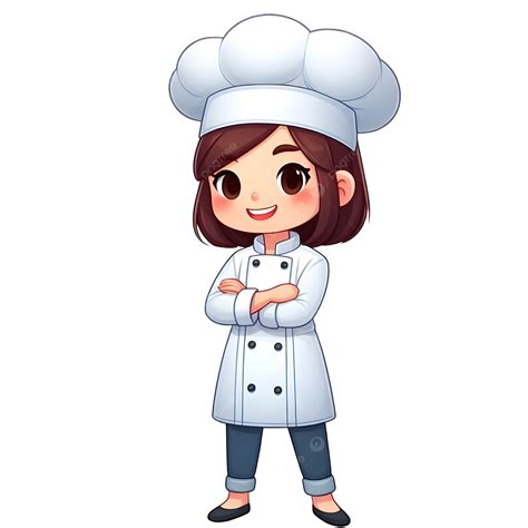 Cute Girl Chef Cartoon