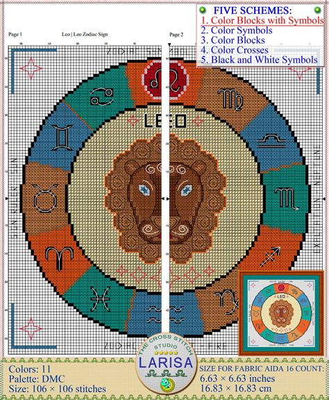 leo cross stitch pattern leo zodiac sign sign of leo etsy