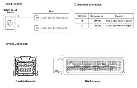 Hyundai Equus Output Speed Sensor Schematic Diagrams Automatic Transmission Control System