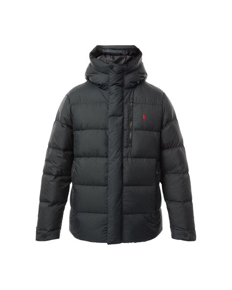 Polo Ralph Lauren Gorham Mid Length Puffer Jacket In Grey For Men Lyst Uk