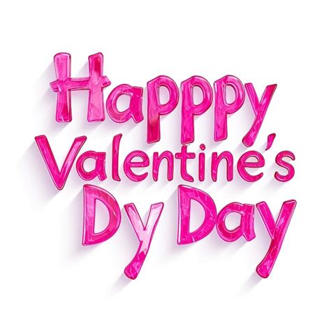 Premium Photo Isolated Vector Letters Happy Valentines Day On A White