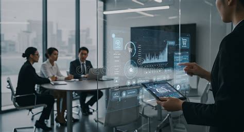 Ai Powered Business Analytics Futuristic Interface For Strategic