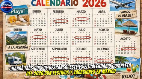 Noticias ¡habrá Más Días De Descanso Este Es El Calendario Completo