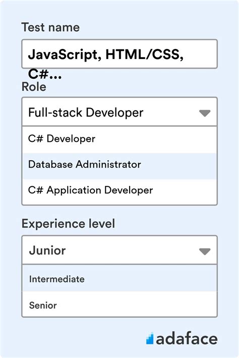 Javascript Htmlcss C And Sql Online Test