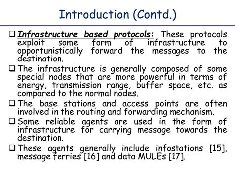 Ppt Chapter 5 Routing Protocols In Infrastructure Based Opportunistic Networks Powerpoint
