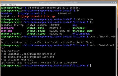 Cmake Command Not Found · Issue 1 · Im Techiescientistdroidcam Raspberrypi Auto Install · Github