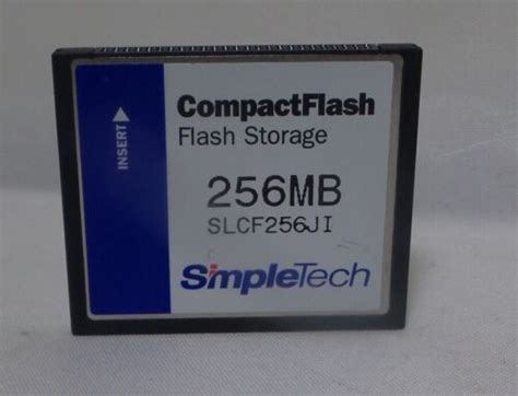 Simpletech 256MB Compact Flash Card SLCF256JI 880822001719 EBay
