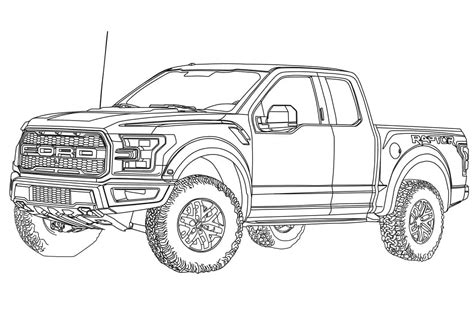Desenhos De Caminhonete Ford Raptor Para Colorir E Imprimir Coloririnfo