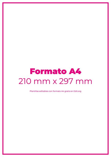 Plantillas A4 Para Descargar Gratis